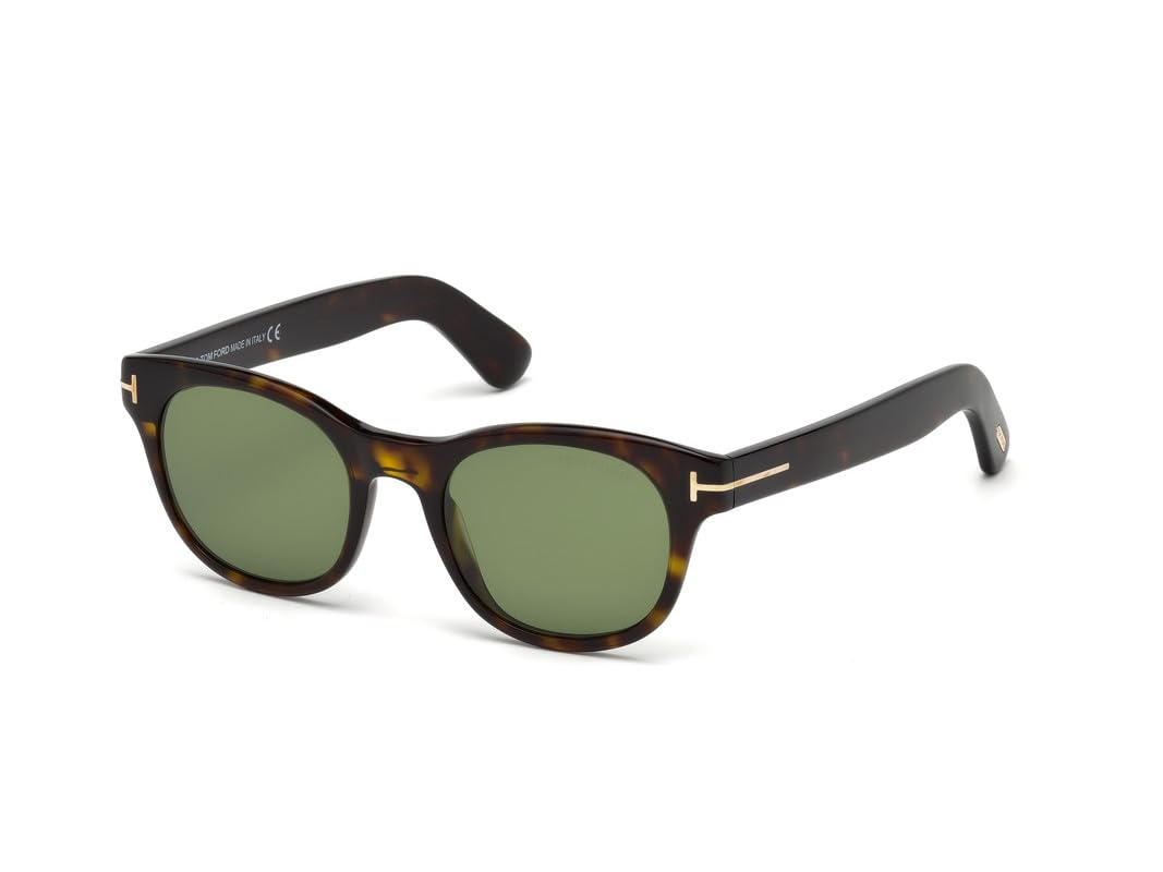 Tom Ford Unisex Sunglasses TF531 Fisher 52N Dark Havana 49mm FT0531
