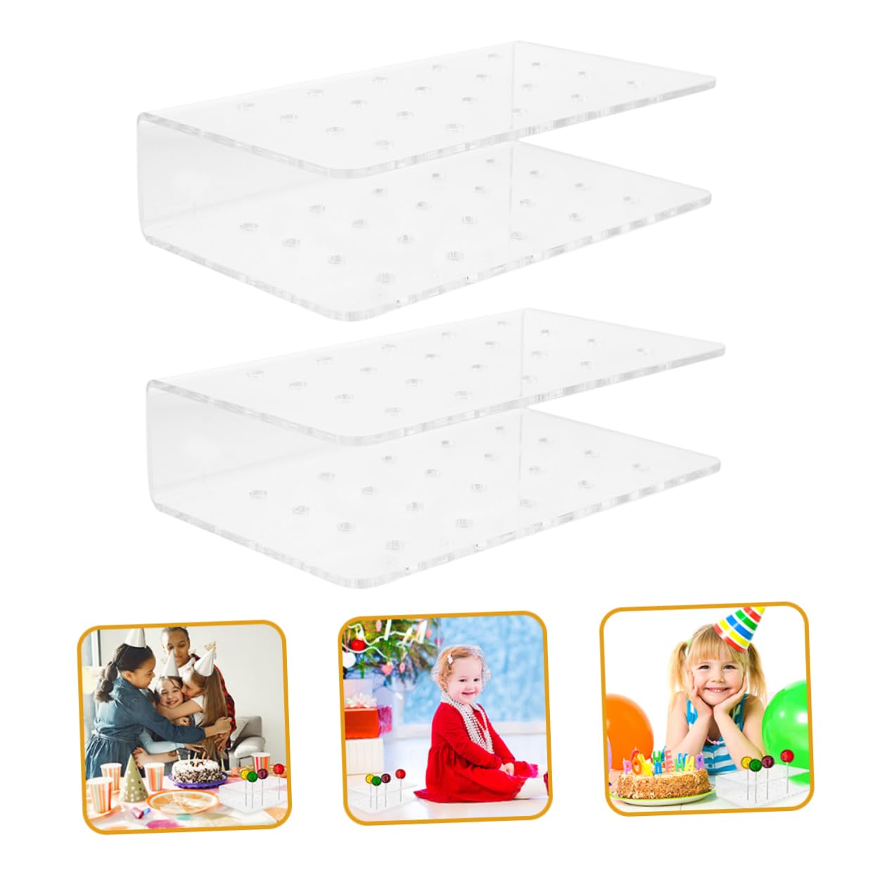 SECFOU 2Pcs Lollipop Display Stand Lollipop Stand Candy Table Lollipop Holder Lollipop Tree Lollipop Holder Stand Treat Holder Candy Lollipop Candy Display Rack Acrylic Dessert Cake