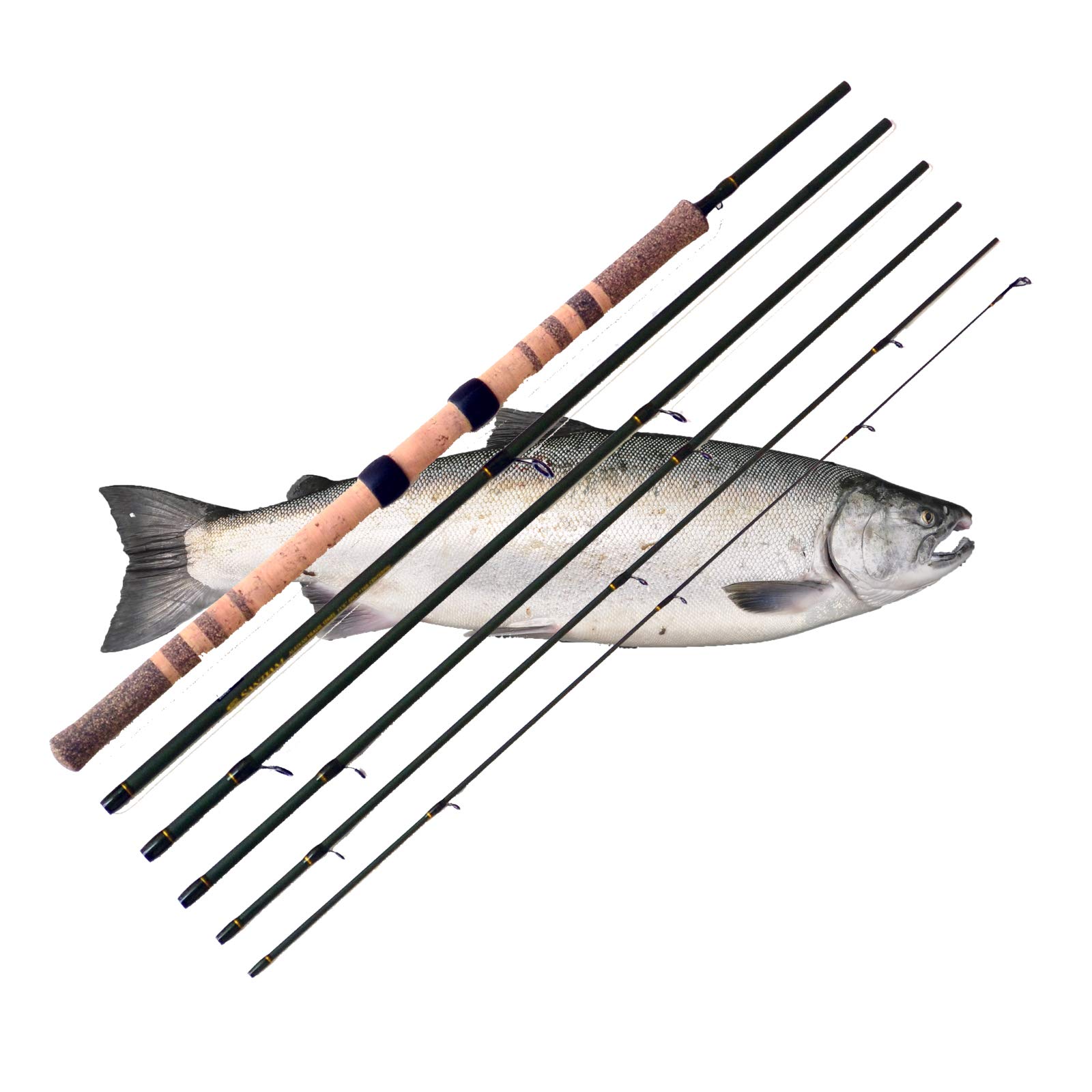 SANTIAM FISHING RODS 6 Piece 11'6'' 6-10lb Centerpin Travel Float Rod