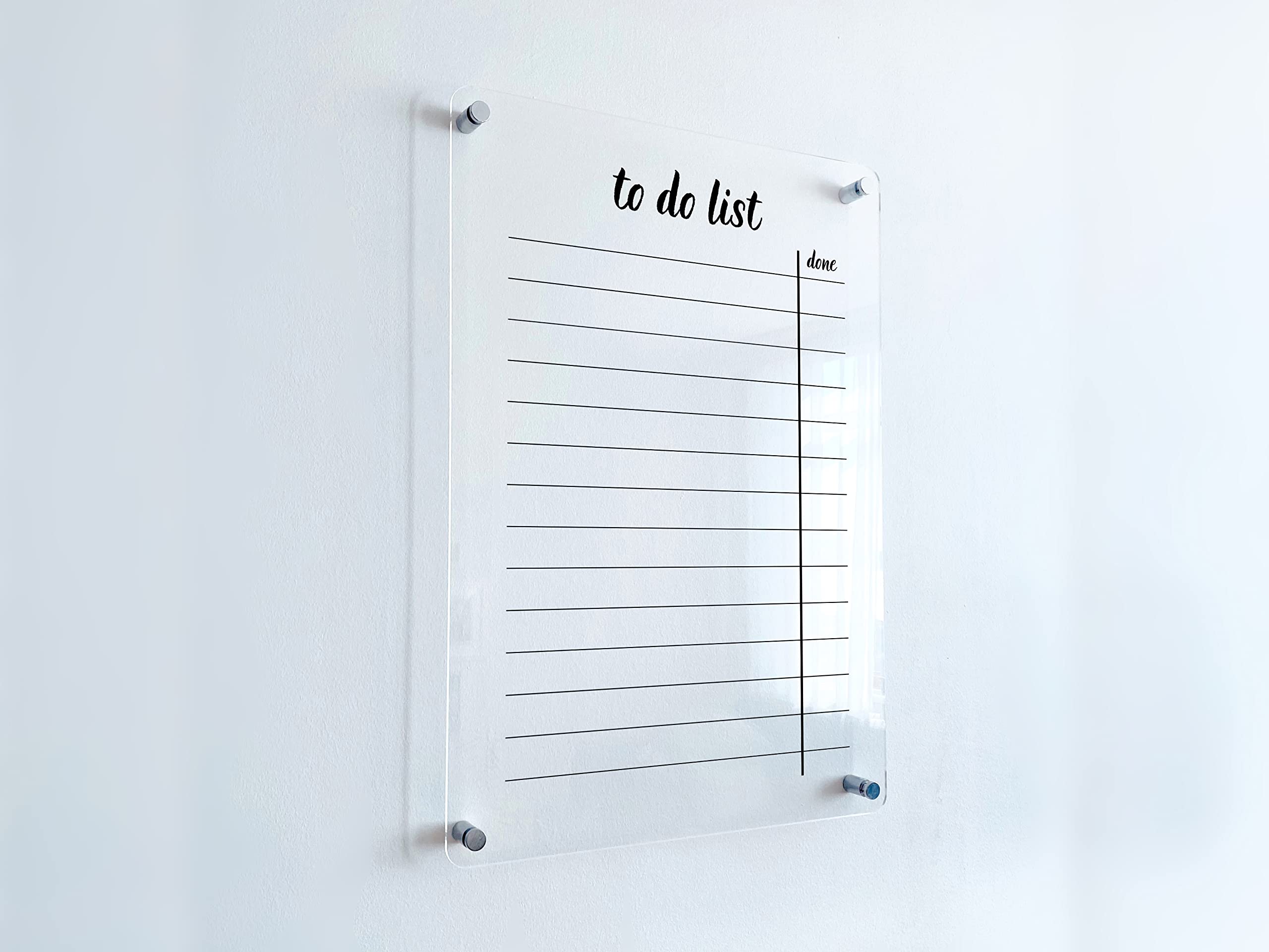 PERSONALIZED To Do Planner Clear Wall Calendar - Personalized Calendar 2024, Dry Erase Monthly Calendar Monthly and Weekly Wall Calendar 2024 with Marker Wall Planner