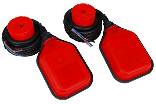 TEMCo 2 Qty Float Switch Liquid or Water Level Sensor Sump Fluidtank 5 Year Warranty