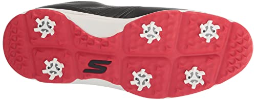 Skechers Men's Go Torque Pro Waterproof Golf Shoe Sneaker, Black/Red, 9 Wide