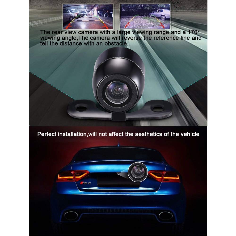 SWTNVIN Vehicle Rear View Camera, Universal Car Backup Camera with Waterproof and 170 Degree Wide Viewing