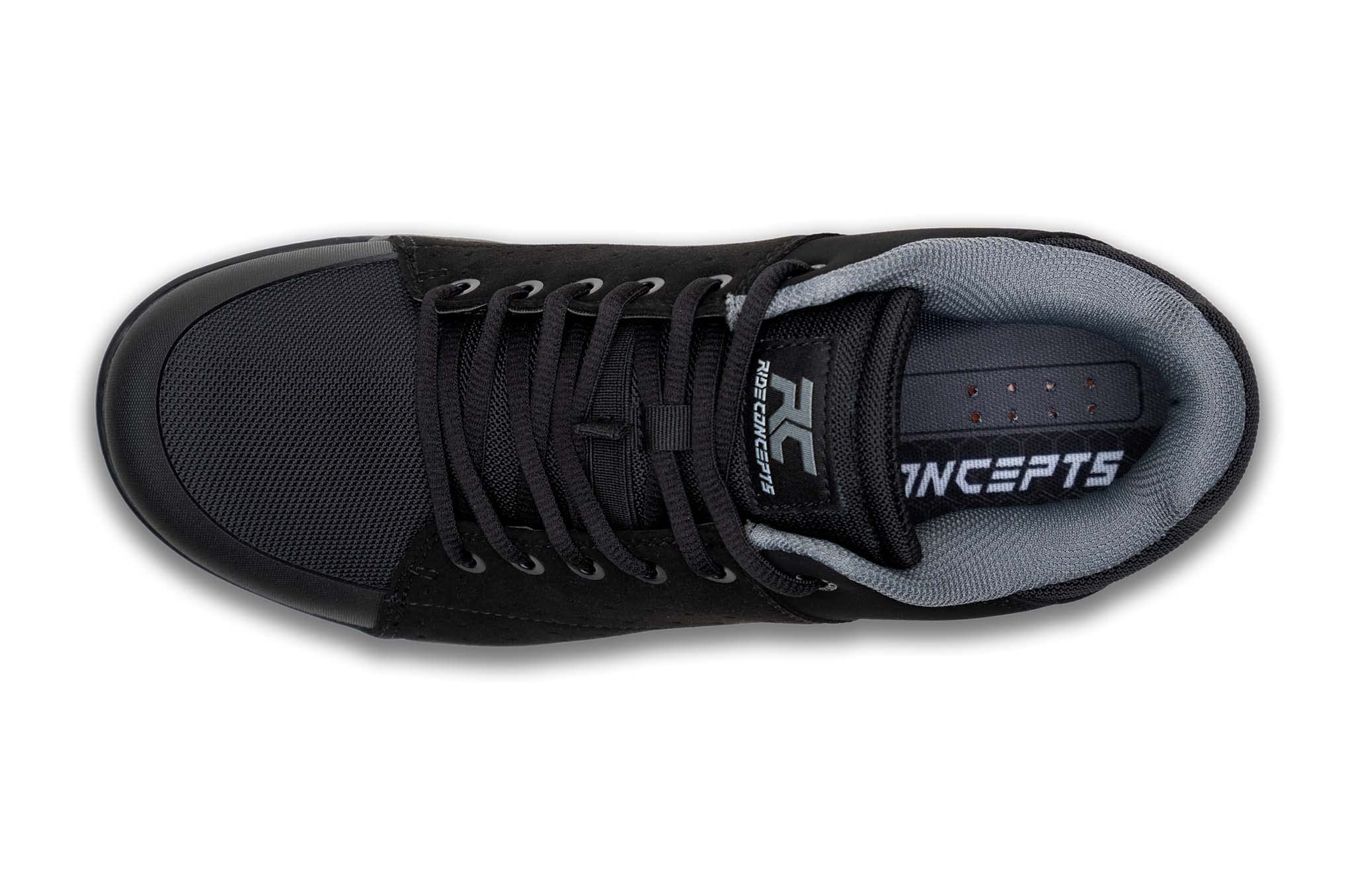 Ride Concepts Men's Livewire Flat Pedal Mountain Bike Shoe Black/Charcoal, 9.5 M US