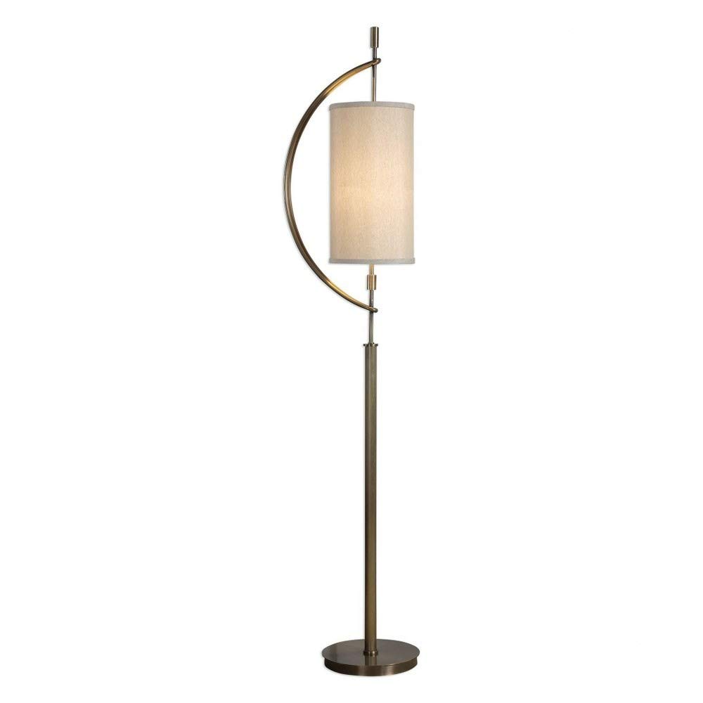 Uttermost Balaour 66" High Antique Brass Floor Lamp