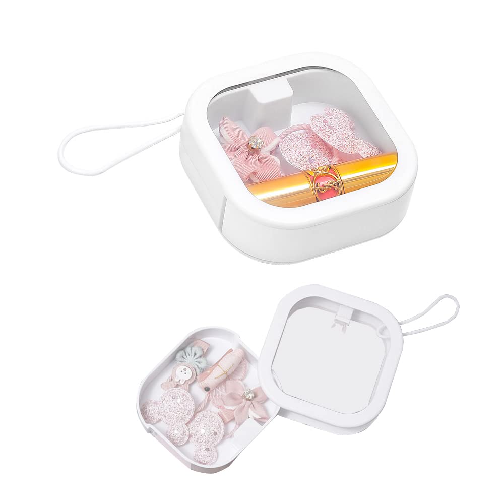 YanHLQJY Storage Box Lightweight Small Storage Box with Lid Beautiful Small Plastic Box for Shelves Clear