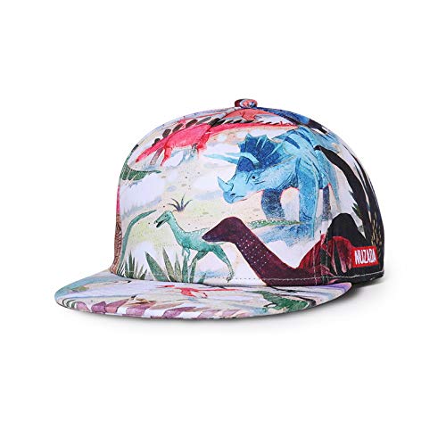 SYcore 3D Print Hip Hop Hat Snapback Adjustable Baseball Ball Hats for Men Women (Dinosaur)
