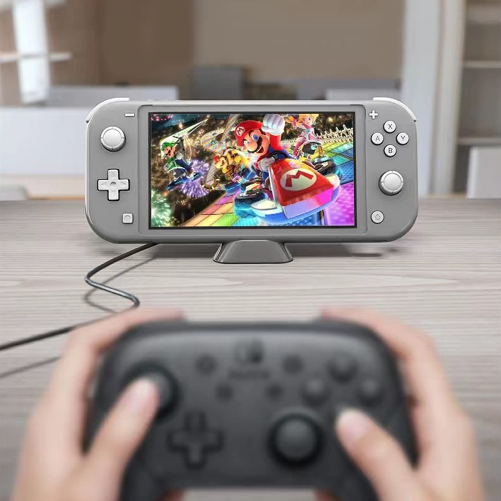 Switch lite Charger, Charger Station for Nintendo Switch lite with USB C Charging Cord - Turquoise