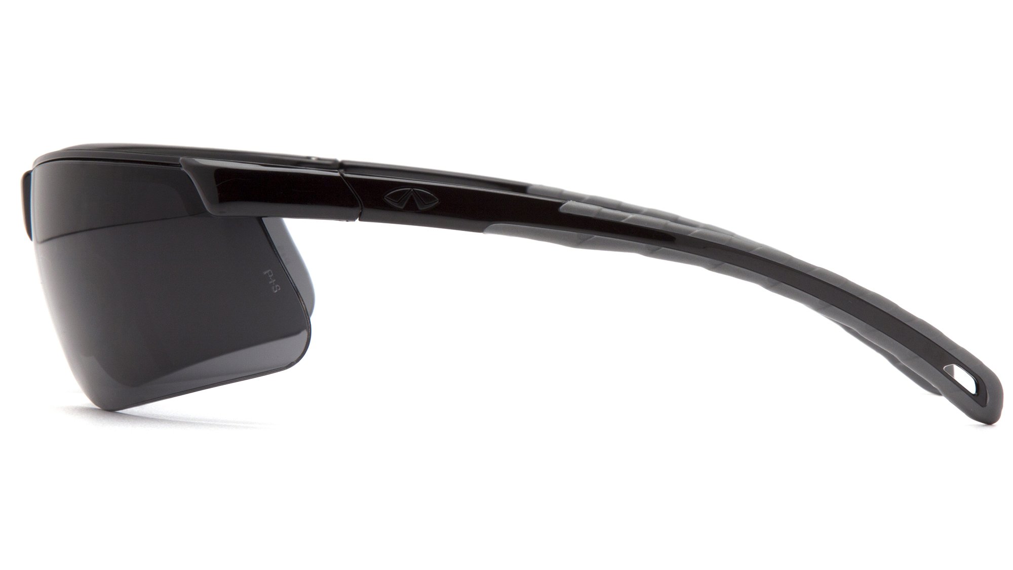 Pyramex Ever-Lite Lightweight Safety Glass Black Frame Dark Gray Anti-Fog Lens