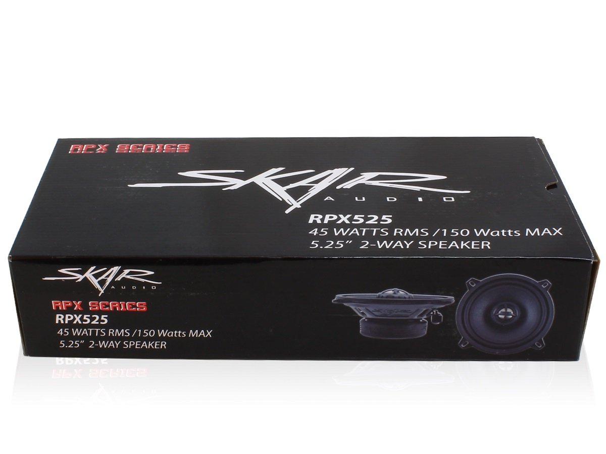 Skar Audio RPX525 150 Watt 2-Way 5.25" Coaxial Speaker System, Pair
