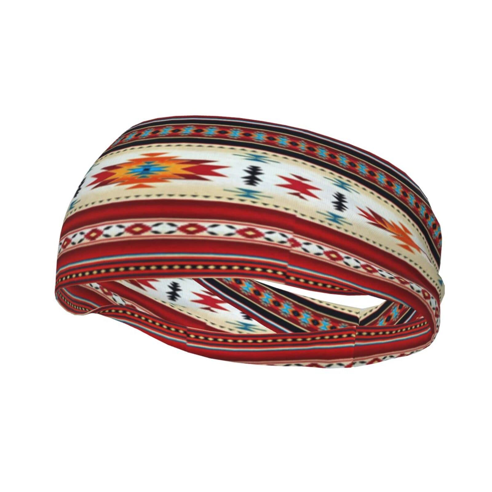 Workout Headband Native Tribal Indian Western Southwestern Head Wrap Cooling Sweatbands