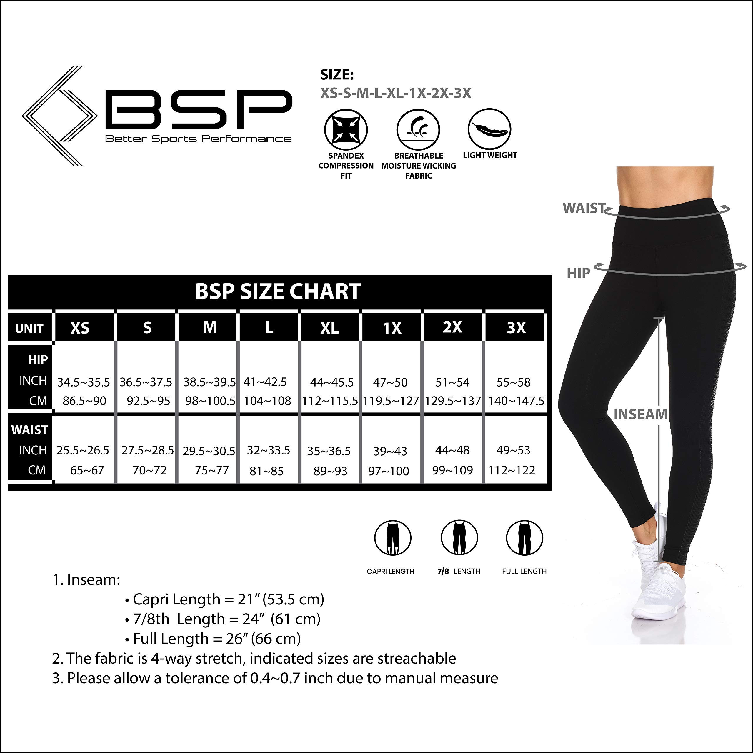 Workout Leggings for Women with Pockets | Women's High Waisted Tummy Control Squat Proof Buttery Soft Yoga Pants