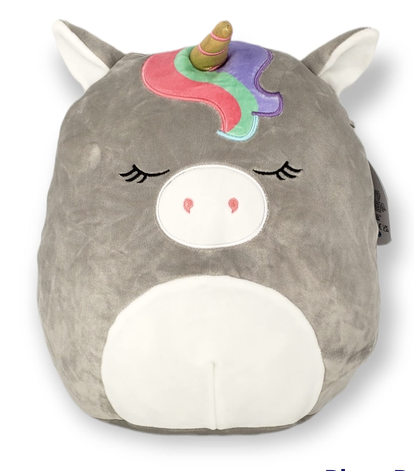 Squishmallow Official Kellytoy Teresa The Grey Unicorn Squishy Stuffed Soft Plush Toy Animal (12 Inch)