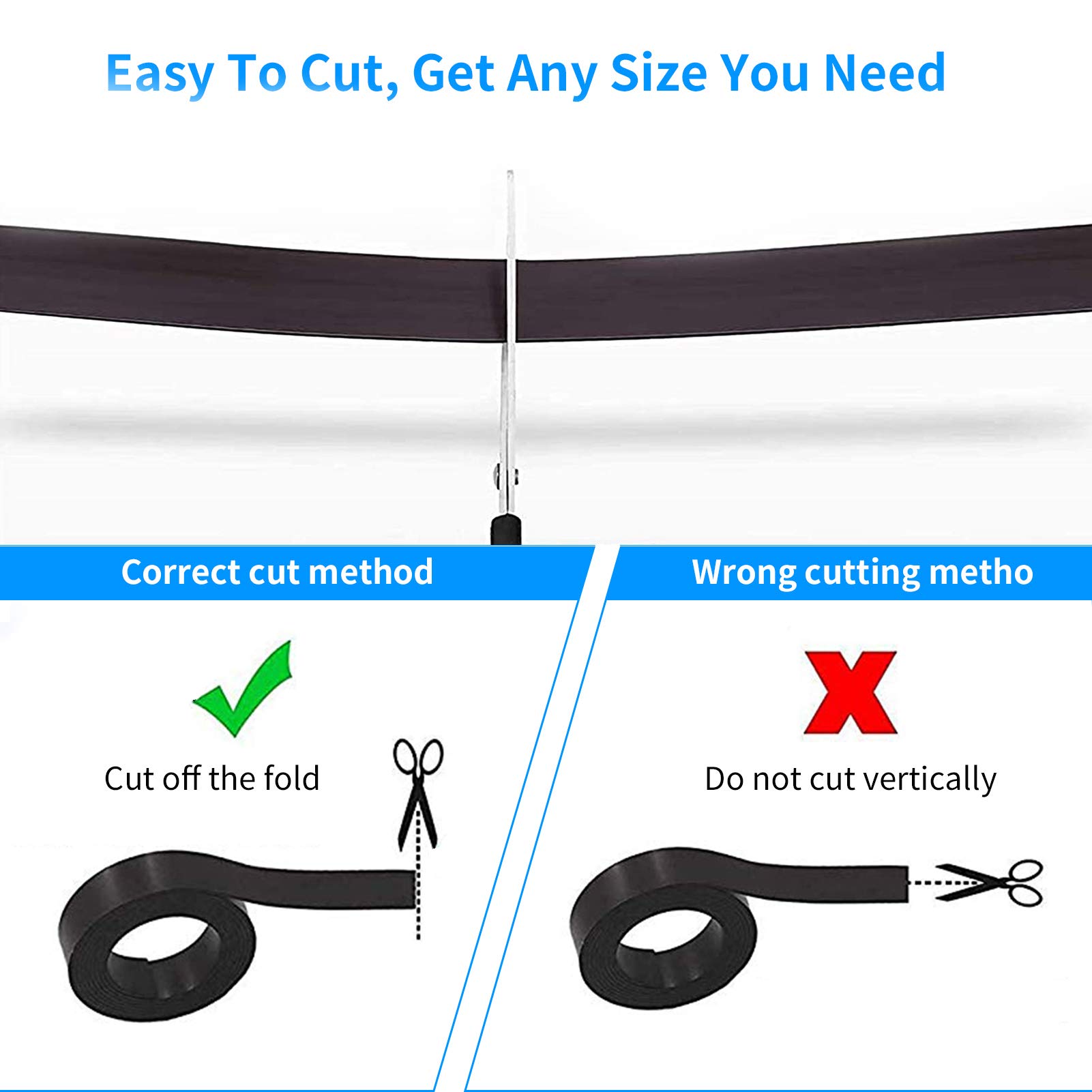 TECBOT Boundary Markers Strips Magnetic Tape Compatible with Eufy, Neato, Shark ION Robot Vacuum Cleaners, 3.28 Feet
