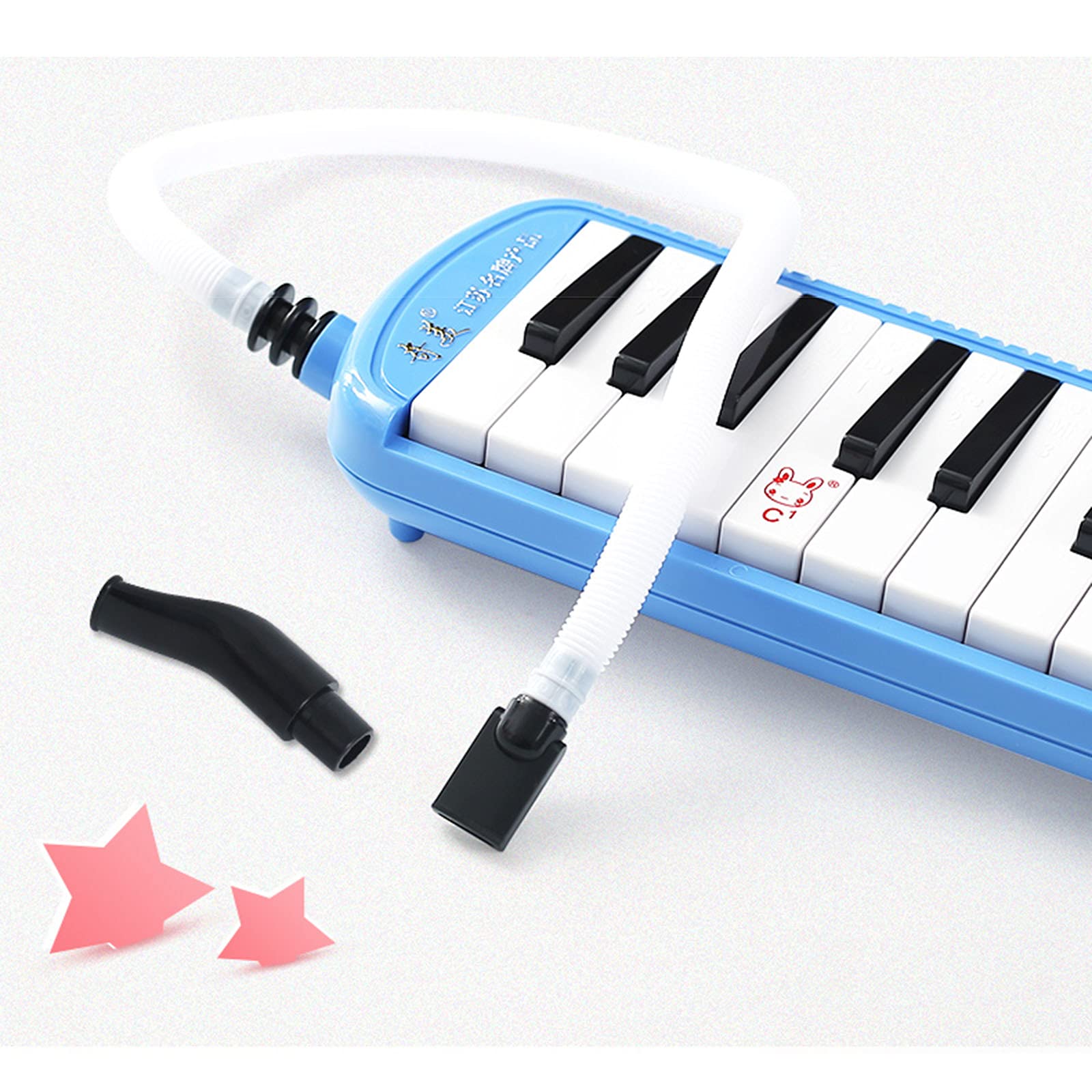 E-outstanding Melodica Tube 20.9 Inch Flexible Pianica Pipe Replacement Parts with Mouthpiece