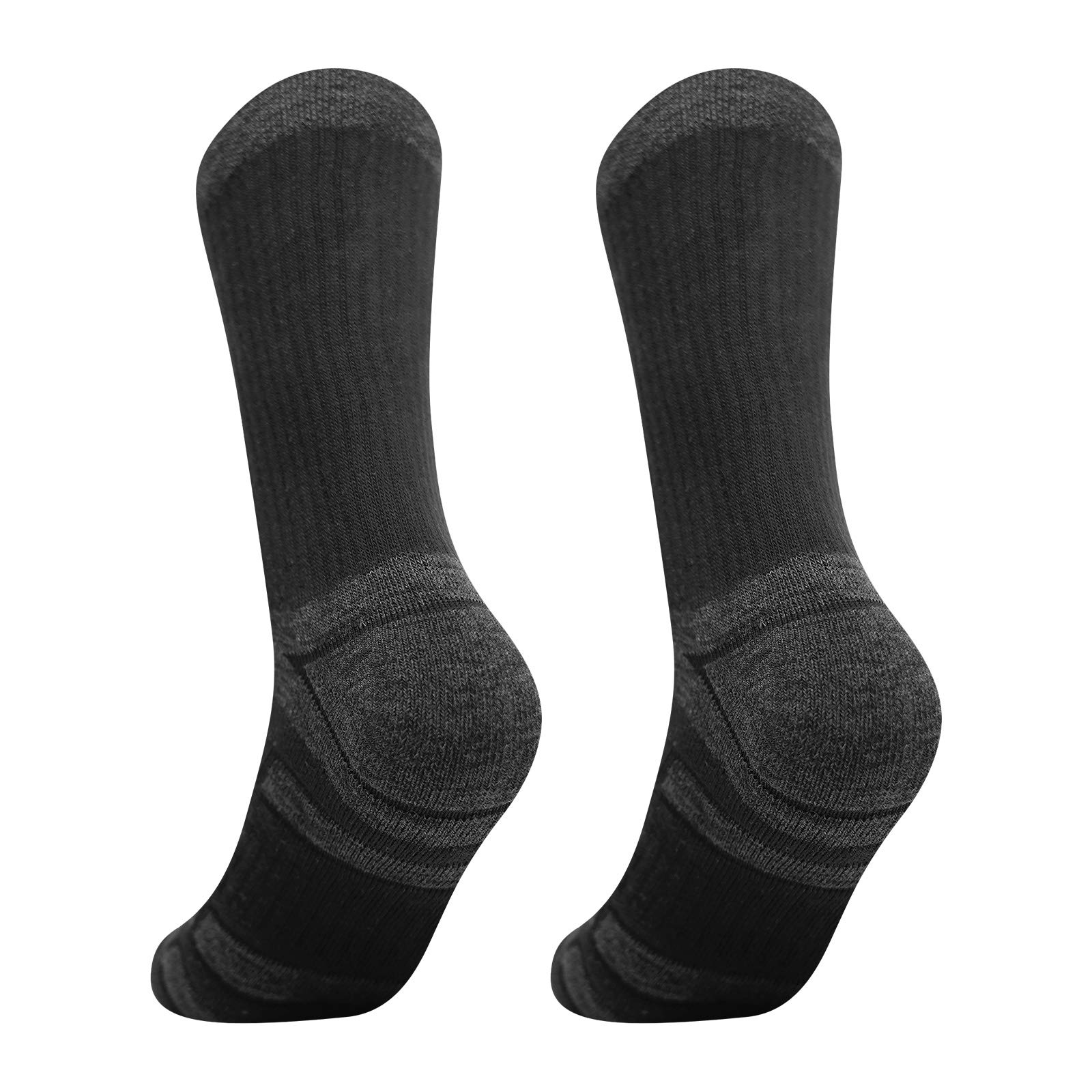 YUEDGE Women's Hiking Socks Moisute Wicking Cotton Athleitc Cushioned Crew Socks Work Boot Socks For Women 6-9