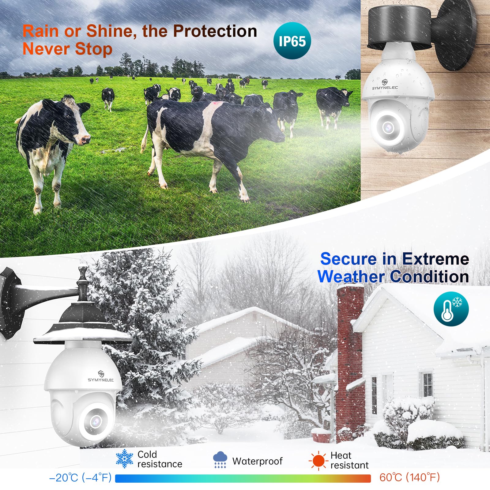 SYMYNELEC Light Bulb Security Camera Outdoor Waterproof, 2K 4MP 2.4GHz Wireless WiFi Light Socket Security Cam 360 Motion Detection Tracking Color Night Vision 2 Way Talk Works with Alexa (Black)