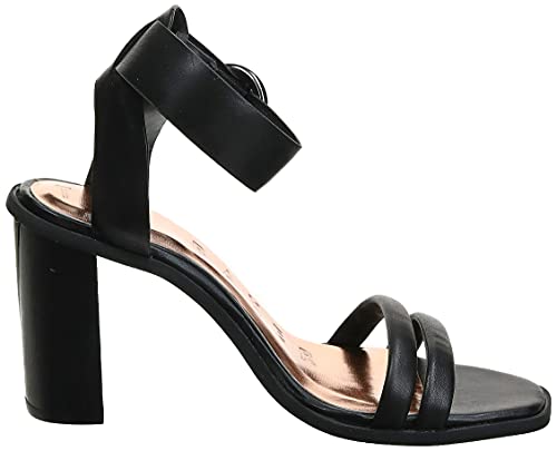 Ted Baker Women's elasana Heeled Sandal, Black, 9.5 M US