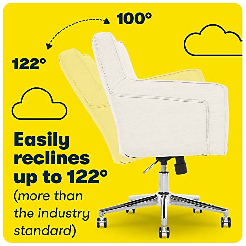 Serta "Ashland" Home Office Chair, Cozy Ivory