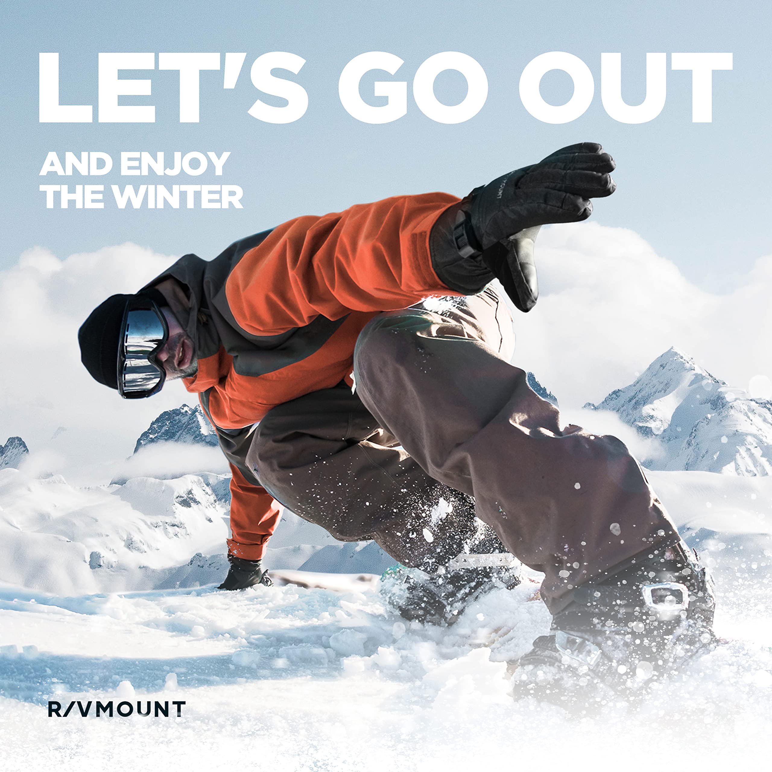 rivmount Ski Snow Gloves Men Women, Waterproof 3M Thinsulate Touchscreen, Winter Cold Weather Warm Gloves Wrist Leashes