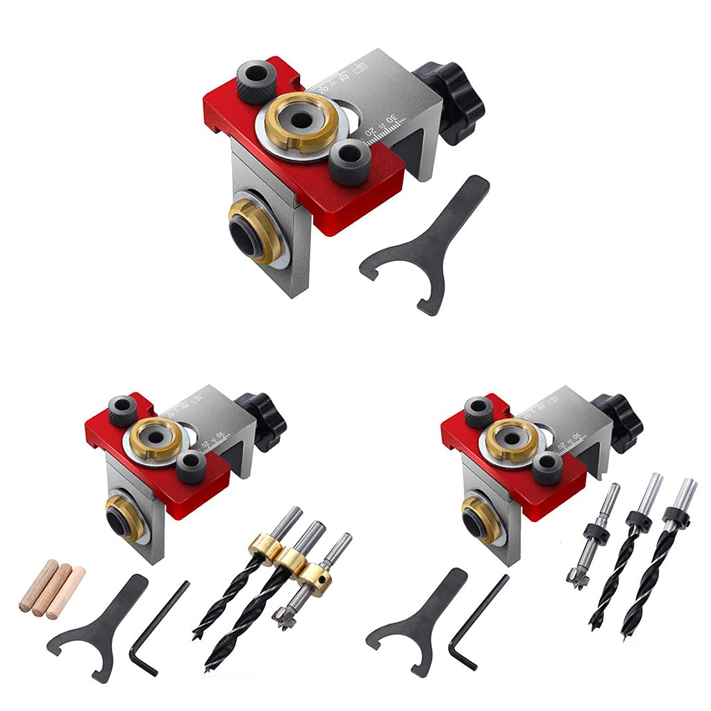 Self Centering Dowel Jig Kit Woodworking Center Finding Doweling Drill Guide Jig Kit Precise Locator Dowel Jig Locator Drill Template Guide