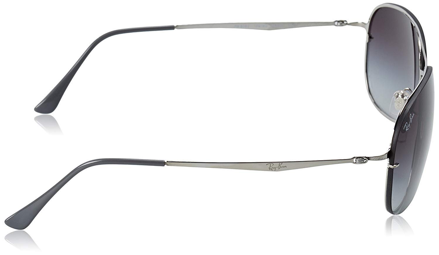 Ray-Ban Men's RB8052 Sunglasses 61mm, gray, 61 mm