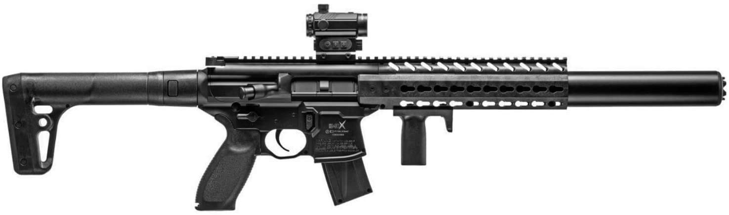 Sіg Sаuer MCX .177 Cal CO2 Powered Advanced Air Rifle with CO2 90 Gram (2 Pack) and 500 Lead Pellets Bundle