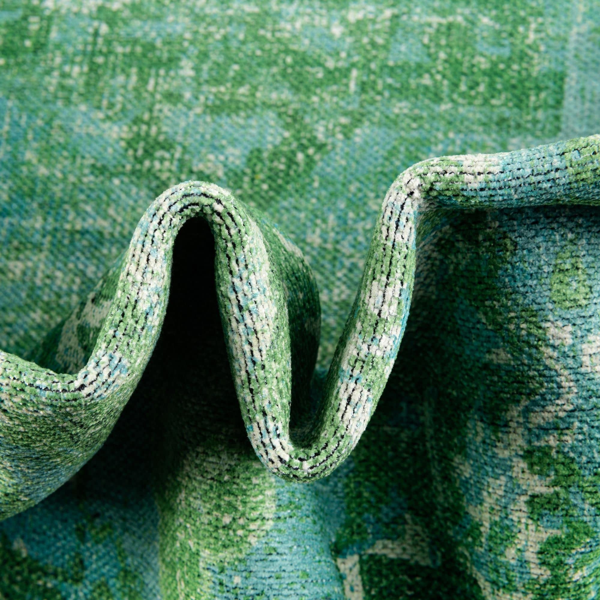 Unique Loom Renaissance Collection Area Rug - Roma (7' 3" Square, Spring Green/ Light Blue)