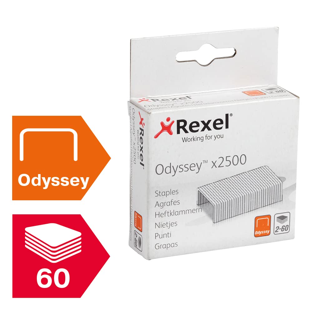 REXEL 2100050 β Box of 2500 Odyssey Galvanised Staples