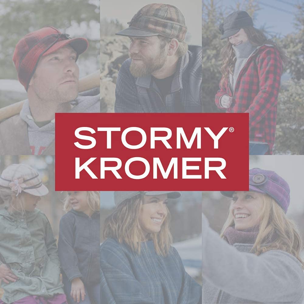 Stormy Kromer Northwoods Trapper Hat - Insulated Wool Winter Hat with Ear Flaps Charcoal