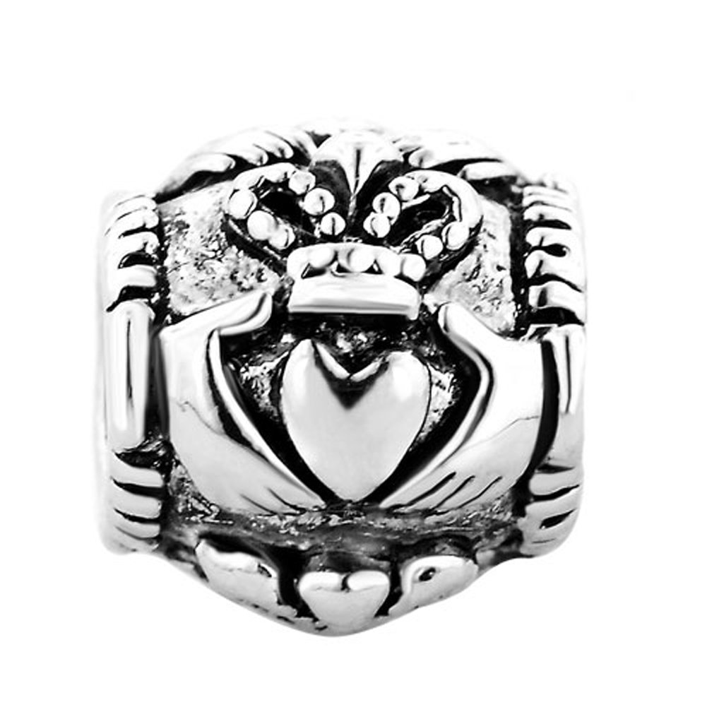 ShinyCharm Irish Claddagh Best Friend Friendship Beads for Charm Bracelets
