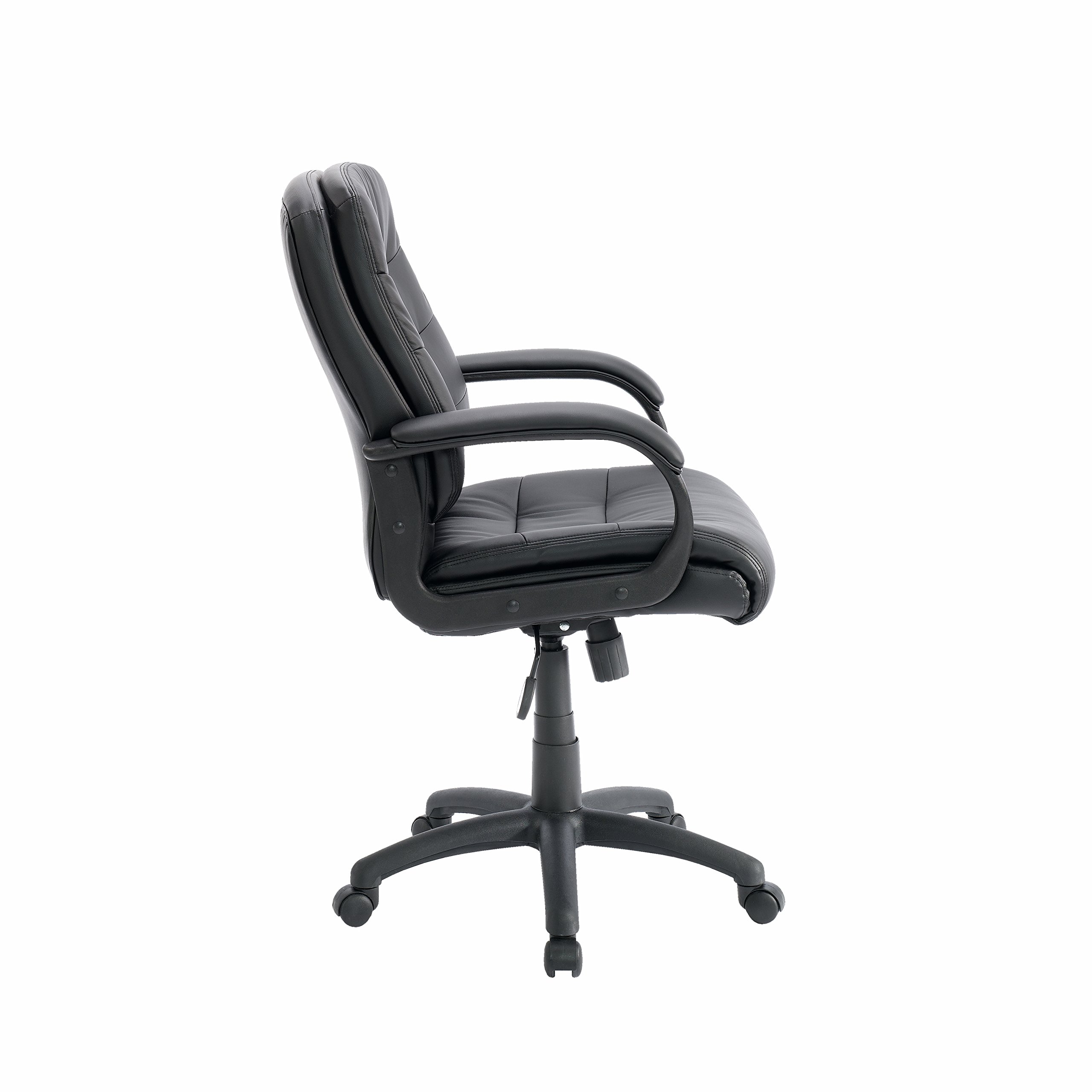 Sauder Duraplush Managers Office Chair, L: 26.58" x W: 28.54" x H: 39.96", Black finish