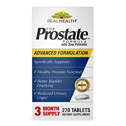 Real Health The Prostate Formula - Prostate Supplements for Men, Prostate Health, Prostate Relief, Saw Palmetto for Men, Prostate Vitamins - 270 Count