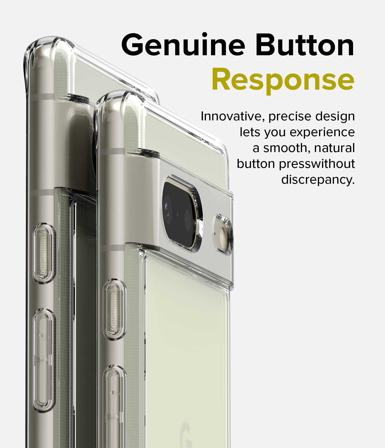 Ringke Fusion [Precise Cutouts for Camera Lenses] Compatible with Google Pixel 7 Case, Shockproof Bumper Transparent Phone Cover for Women, Men - Clear