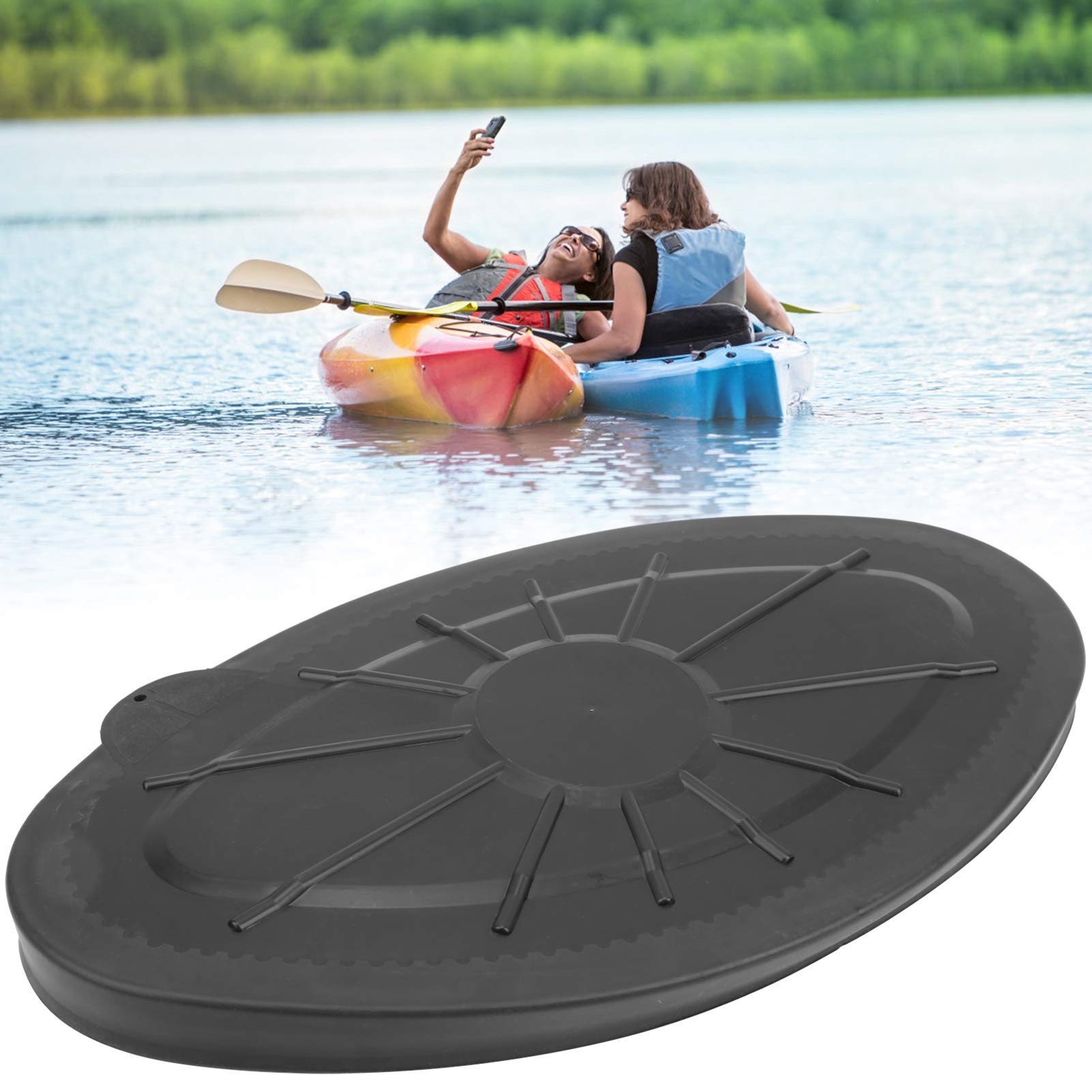 Teror Deck Hatch Cover,Waterproof Round Hatch Cover Plastic Deck Inspection Plate for Marine Boat Kayak Canoe