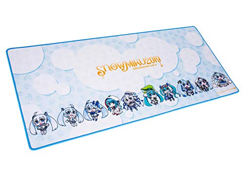 Thermaltake Tt Esports Dasher Extended Hatsune Miku Limited Edition Gaming Mouse Pad Snow Miku 2019 Edition Semi-Coarse Surface Non-Slip Rubber Base 35.43”X15.75”X0.16” MP-DSH-Blksxs-09