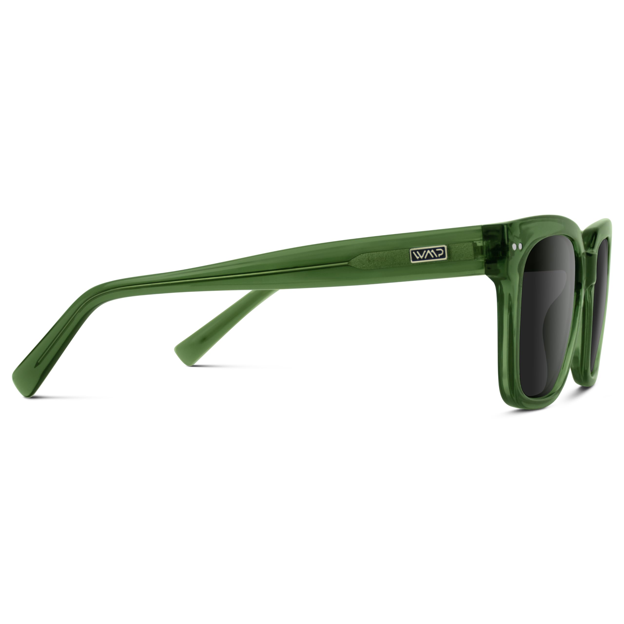 WearMe Pro WMP Eyewear - Women Classic Square Designer Rectangular Shape Polarized Sunglasses (Crystal Brown/Brown Lens)