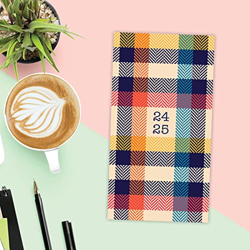 Willow Creek Press Rad Plaid 2-Year January 2024 - December 2025 Monthly Pocket Planner (3.5" x 6.5")