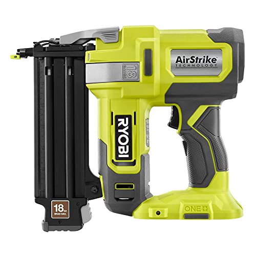 RYOBI ONE+ 18V 18-Gauge Cordless AirStrike Brad Nailer P321 with Battery and Charger (Bulk Packaged), P321Kit