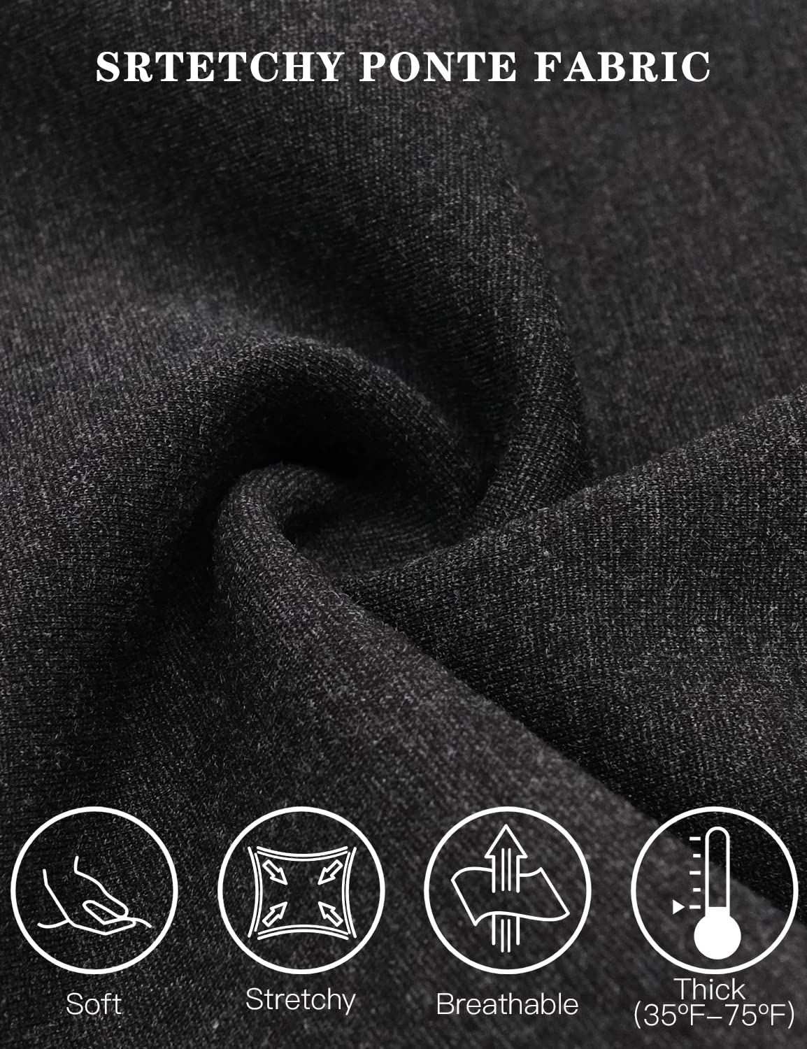 Tapata Women's Open-Ankle Slim Pants Petite/Regular/Long Length Slacks Business Casual Office Pants 26"/28"/30" Inseam Black M