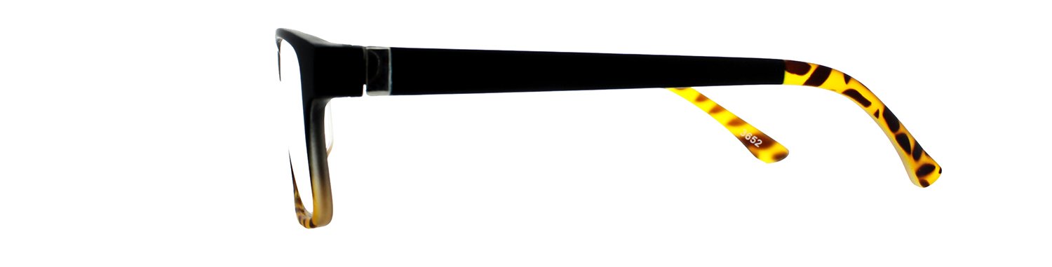 Select-A-Vision unisex adult Optitek Tri Focus 2201 Black Demi Reading Glasses, Black Demi, 32 mm US