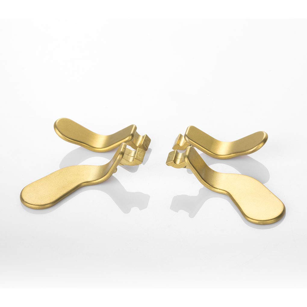 TOMSIN Replacement Metal D-Pads and Paddles for Xbox Elite Controller Series 2 and for Xbox Elite Wireless Controller (Gold)