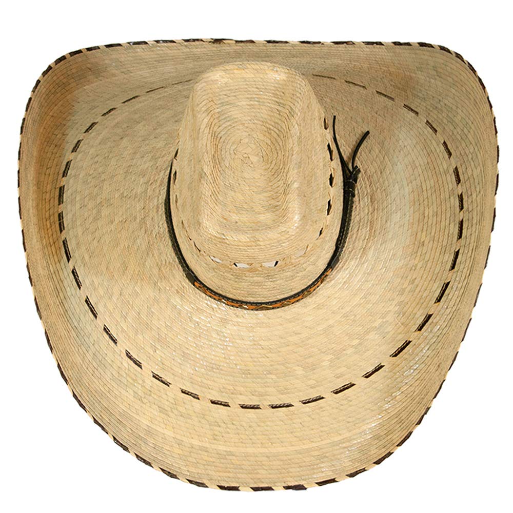 SOLID WING Oversized Cowboy Wide Brim Straw Hat - Natural OSFM,One Size
