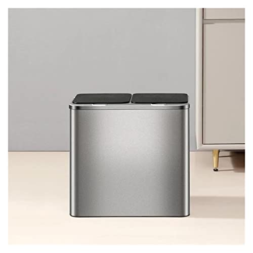 sgzyl Intelligent Kitchen Trash Can Recycle Bin Double Large Dry and Wet Separation Trash Can Automatic Kitchen Storage