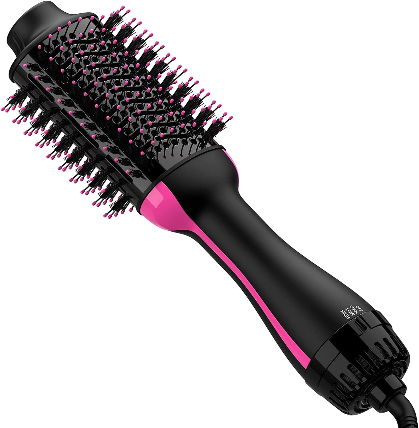 RIYCUOWT Hair Dryer Brush Blow Dryer Brush in One, 4 in 1 Styling Tools Blow Dryer with Ceramic Oval Barrel, Hair Dryer and Styler Volumizer, Hot Air Brush Hair Straightener Brush for All Hair Types
