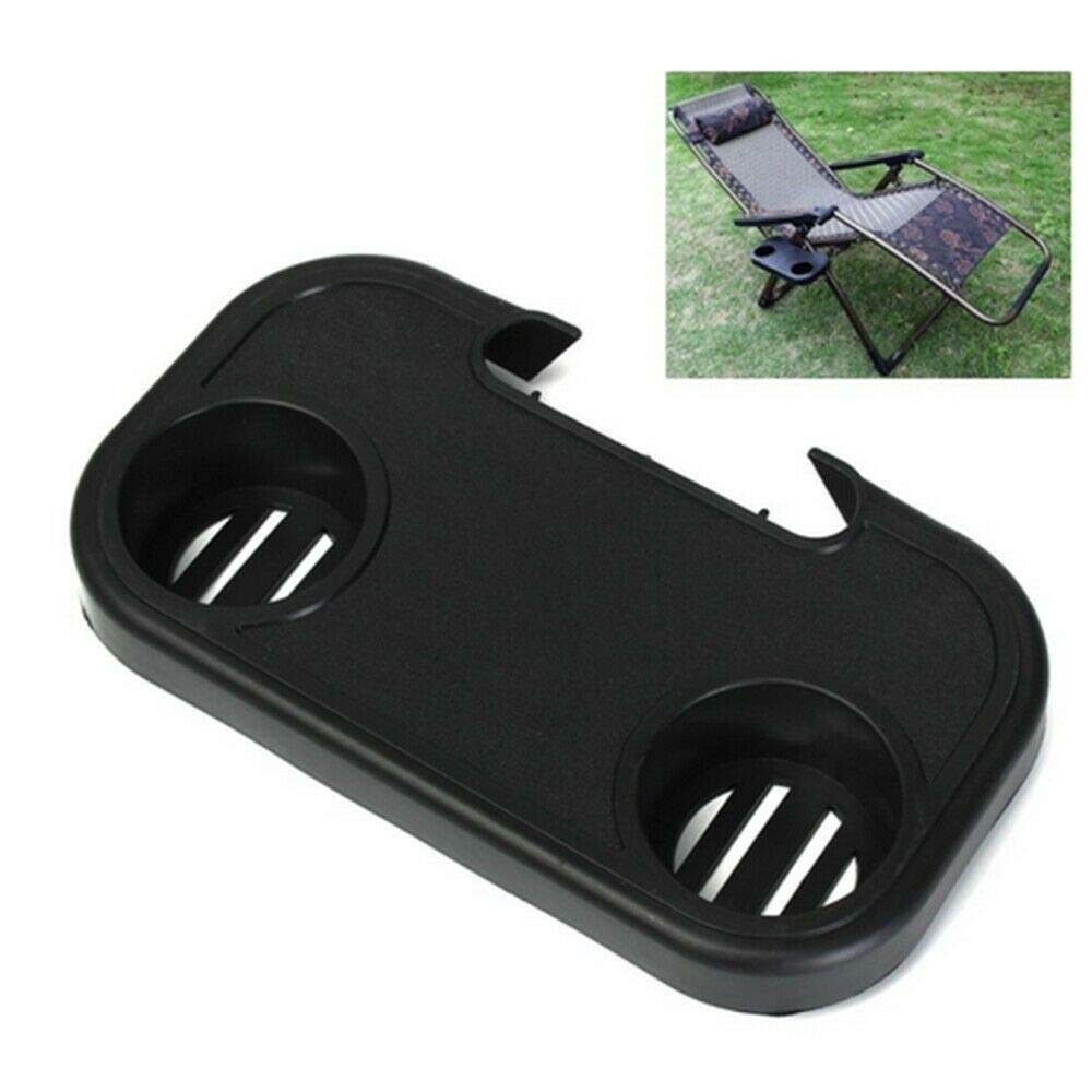 SMTHOME Outdoor Portable Folding Camping Picnic Beach Garden Chair Side Tray for Drink