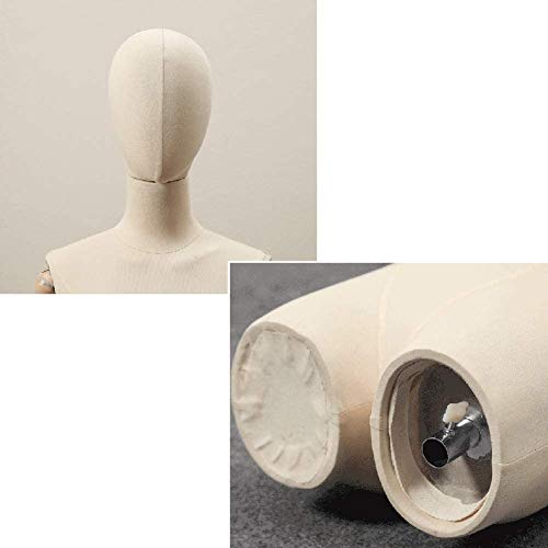 Tailors Dummy Female Mannequin Torso Body with Adjustable Golden Stand |for Clothing Dress Jewelry Display Dressmakers Dummy