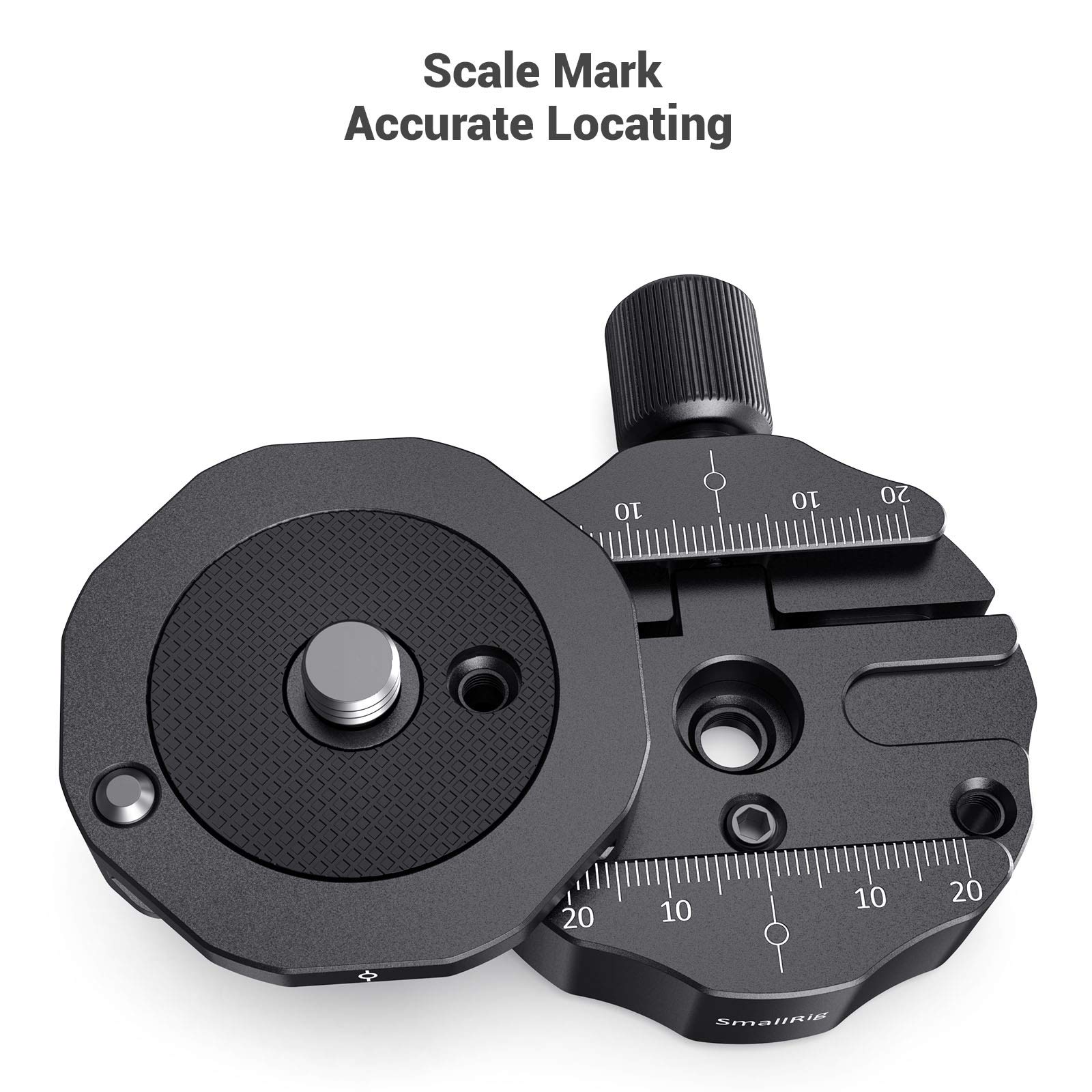 SmallRig Screw Knob Clamp with 60mm Diameter Quick Release Plate Compatible with Arca-Swiss - KDBC2406