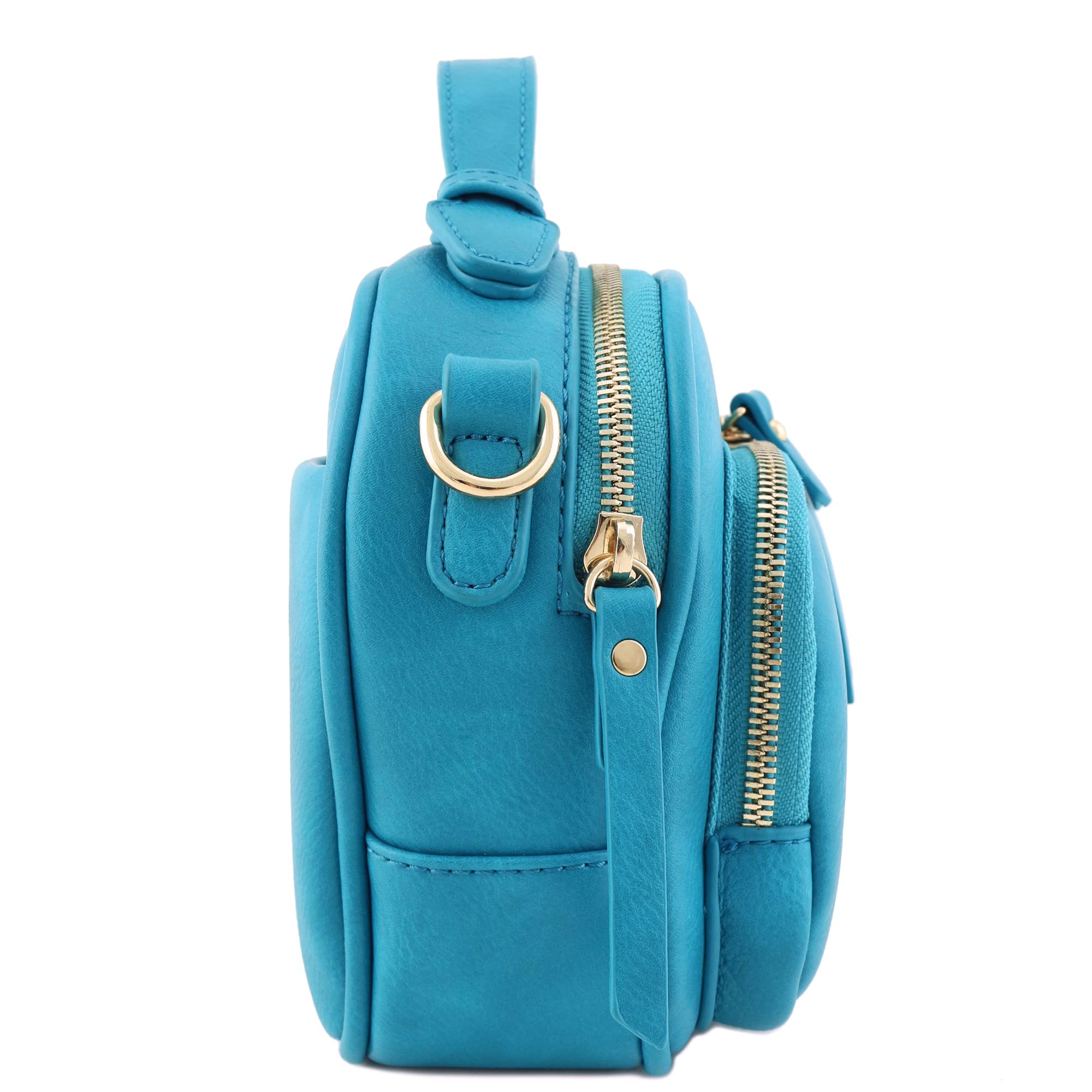 Top Handle Mini Satchel Bag Crossbody Purse (Teal)