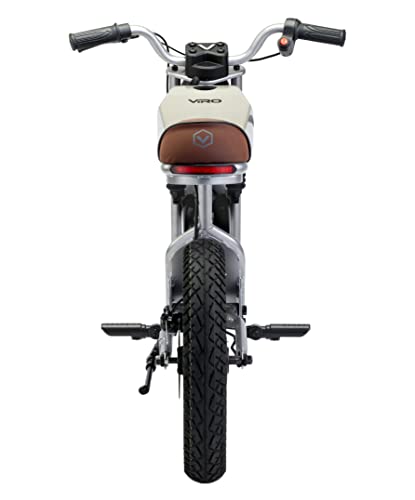 VIRO Rides Cafe Racer 25.2 V, Motorized Electric Mini-Bike with Parent-Controlled Max Speed for Ages 8+